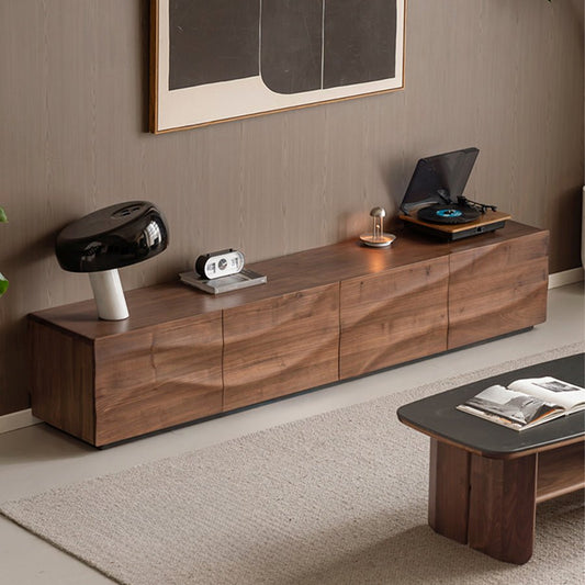 Holand Solid Walnut Floor-Standing Entertainment Unit – Oak Furniture ...