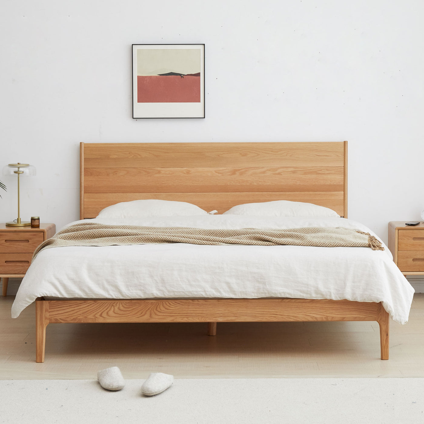 Seattle Solid Oak Bed Frame – Oak Furniture Store