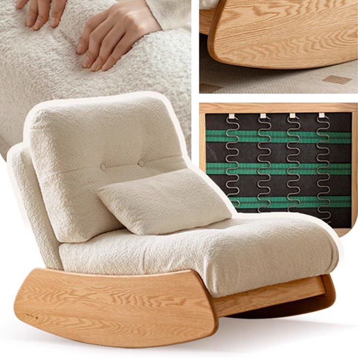 Skara Solid Oak Rocking Sofa Chair | Oak Furniture Store