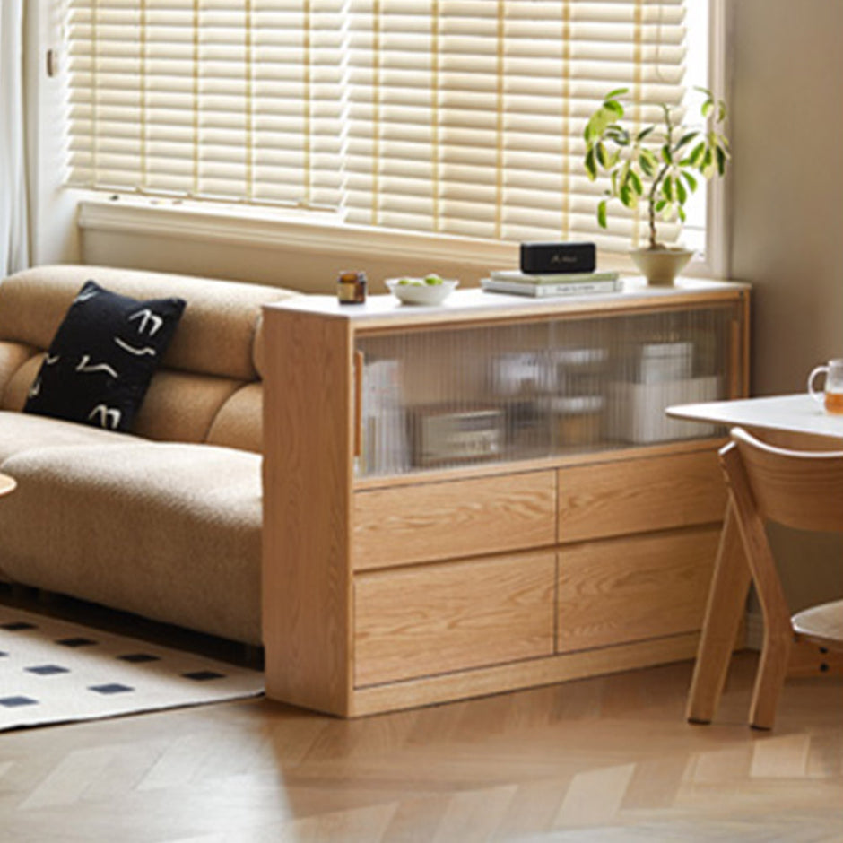 Warburg Natural Solid Oak Small Sideboard – Oak Furniture Store New Zealand